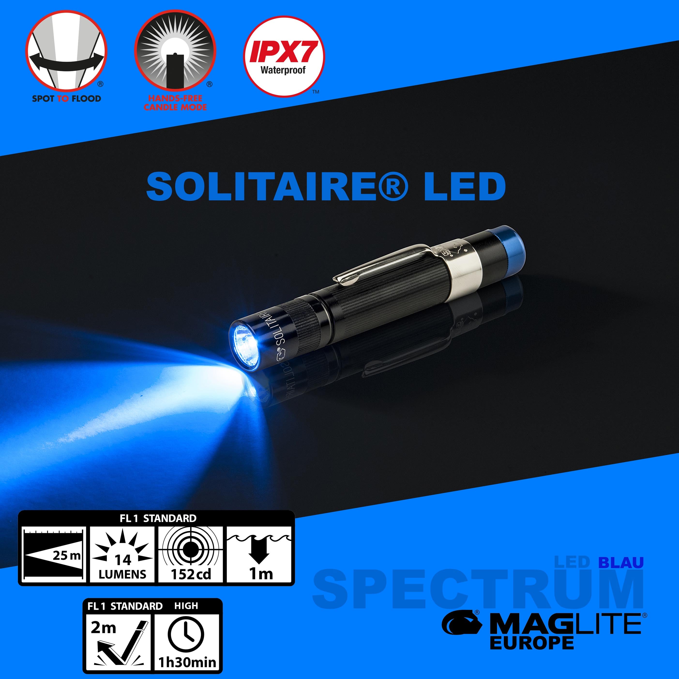 Maglite® Spectrum Series™ with blue LED – MAGLITE® Europe