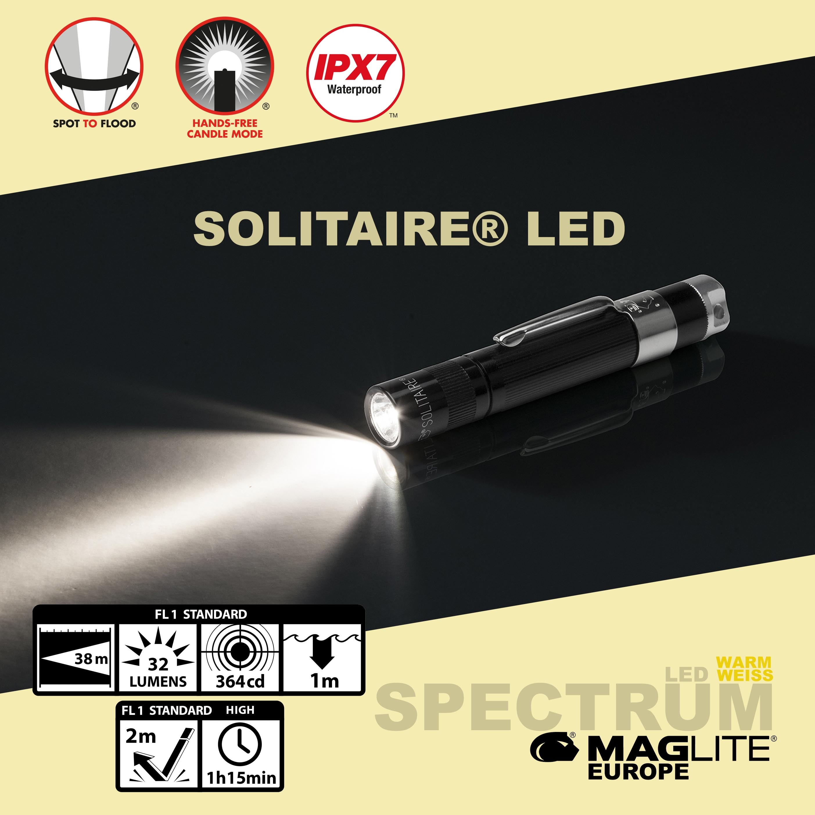 Maglite® Spectrum Series™ with warm white LED – MAGLITE® Europe